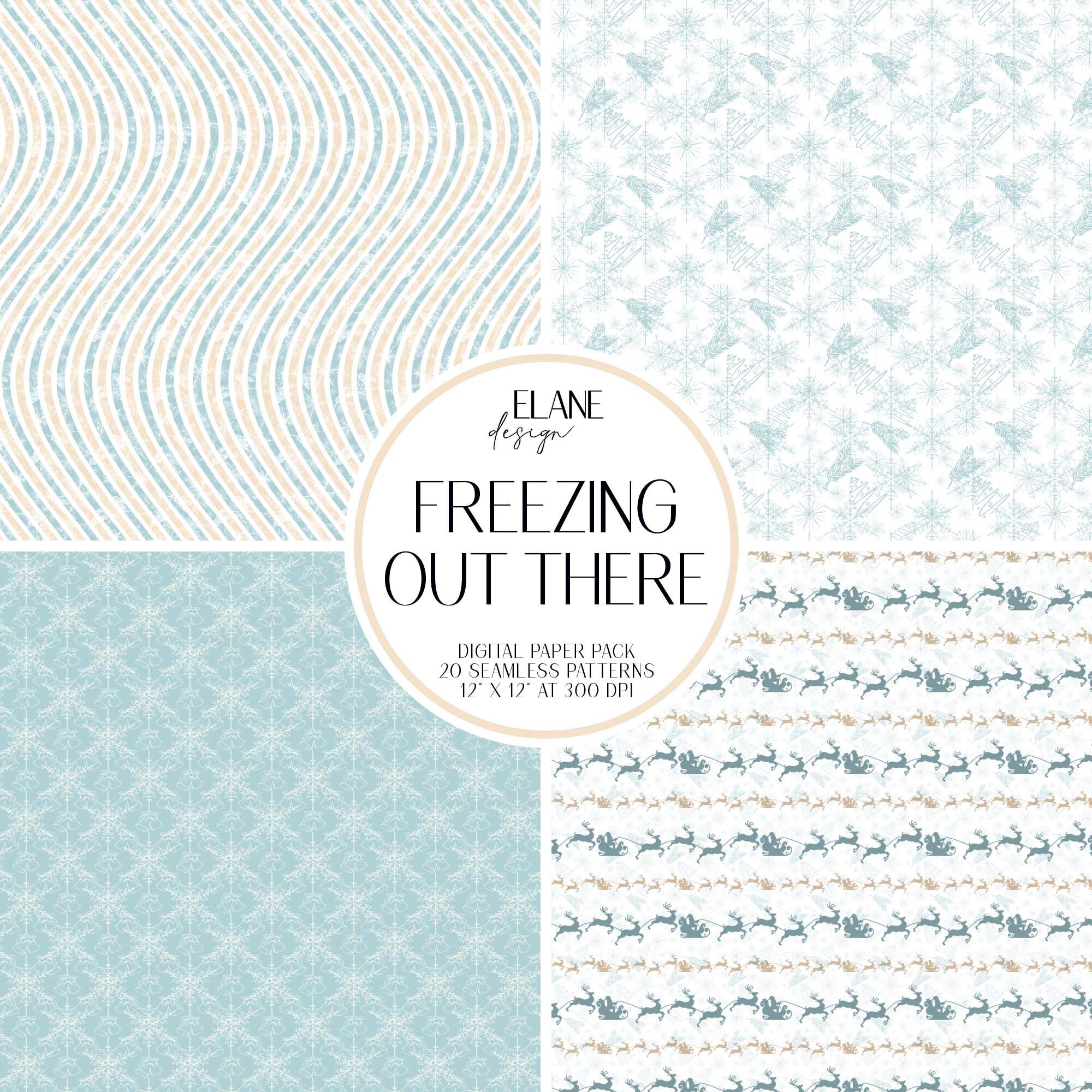 Winter Digital Paper Snowflake Seamless File Winter | Etsy