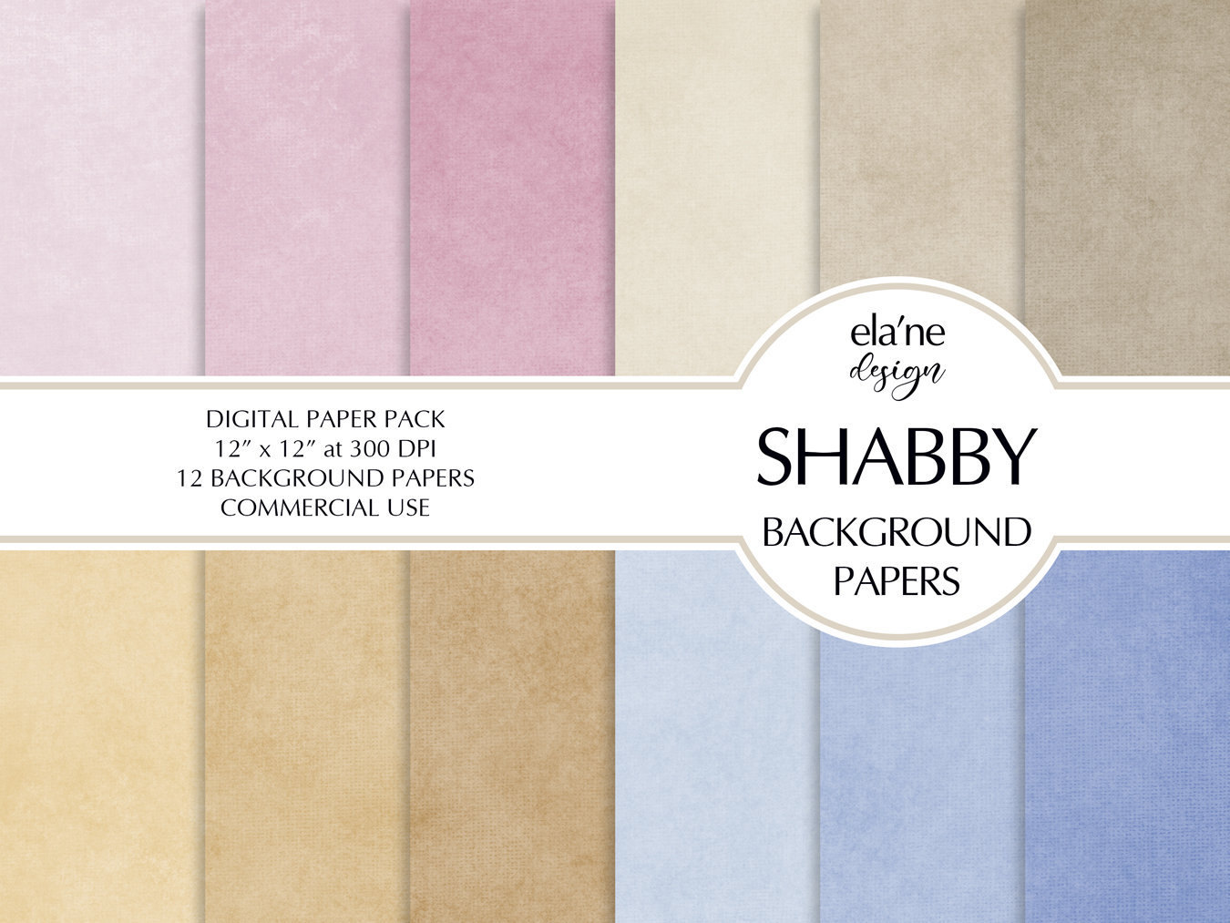 Shabby Digital Paper, Digital Texture Background, Pink and Blue ...