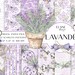 Lavender Digital Paper Purple Floral Seamless File Provence | Etsy