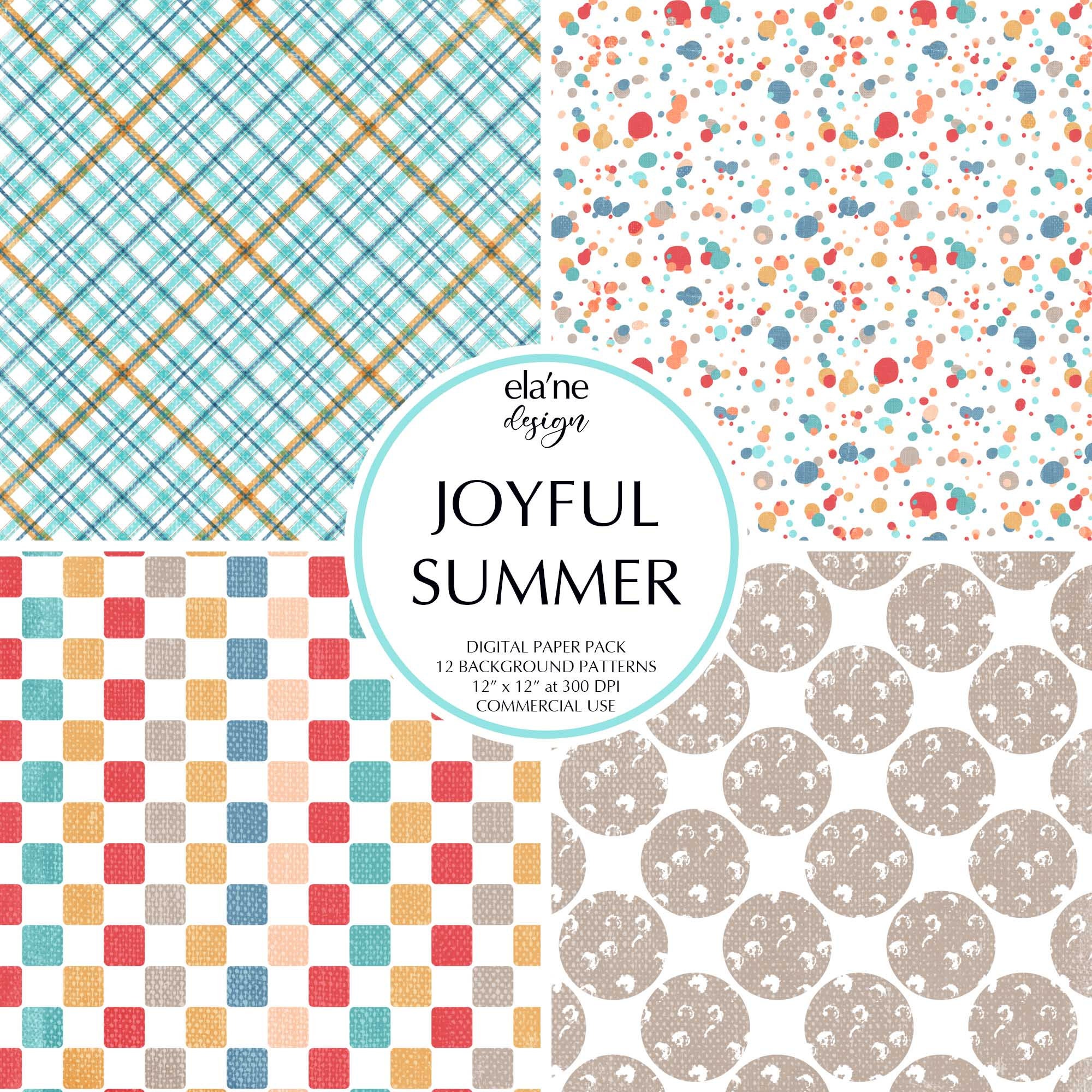 Summer Digital Paper Textured Paper Blue and Yellow - Etsy