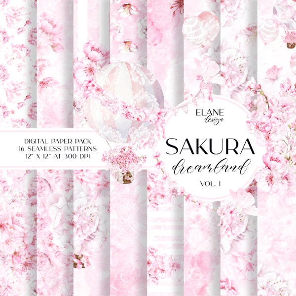 Cherry Digital Paper - Etsy