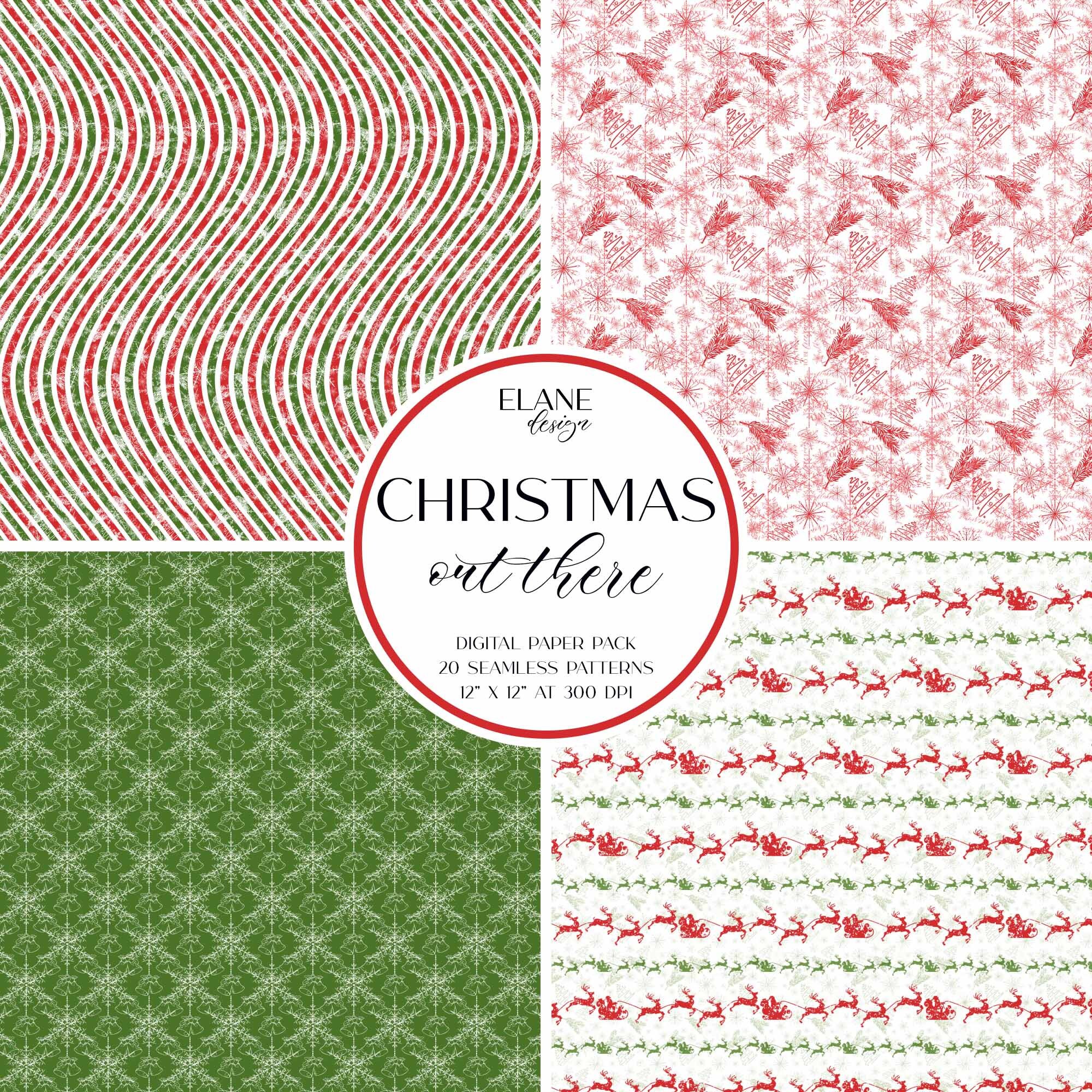 Christmas Digital Paper Winter Seamless Pattern Snowflake - Etsy