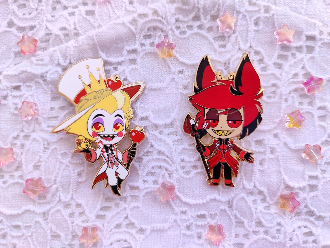 NO RESTOCK - Alastor - Enamel Pin - Hazbin Hotel - Etsy