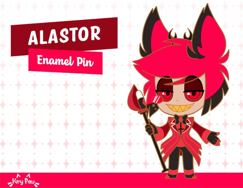 NO RESTOCK - Alastor - Enamel Pin - Hazbin Hotel - Etsy