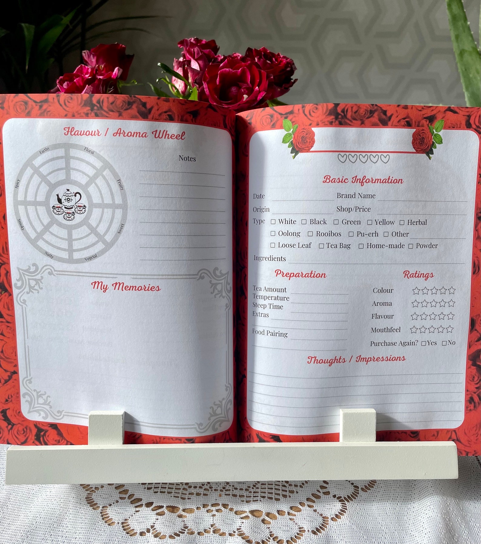 My Tea Journal: A Tea Tasting Logbook | Record Tea Reviews, Tea ...
