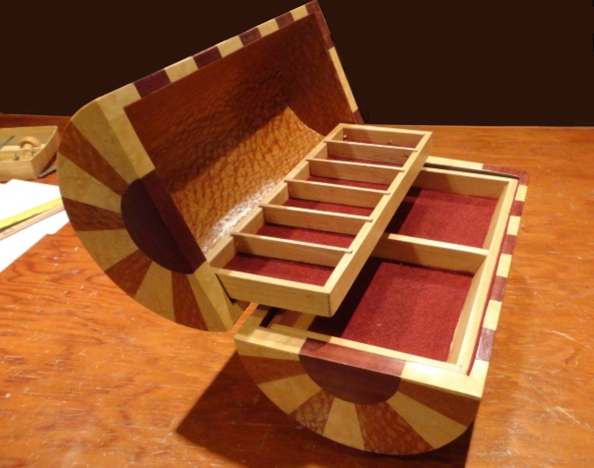 Jewelry Box With Pop up Tray - Etsy