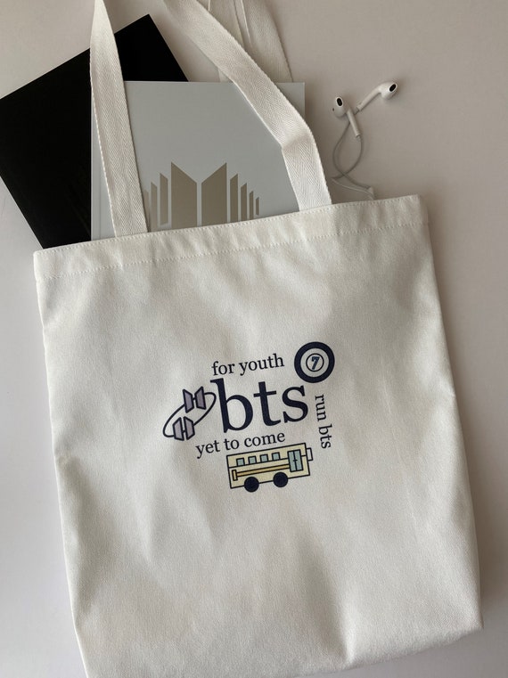 BTS Themed Tote Bags - Etsy