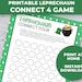 St. Patrick's Day Connect 4 Game, Printable St. Patrick's Day Game for ...