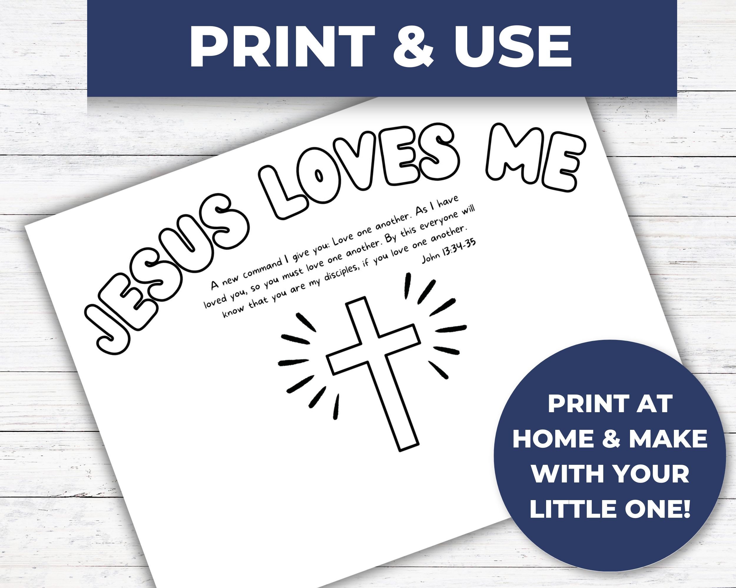 Jesus Loves Me Art Handprint Keepsake Art Christian Homeschool