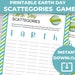 Printable Earth Day Scattegories Game, Earth Day Activities for Kids ...