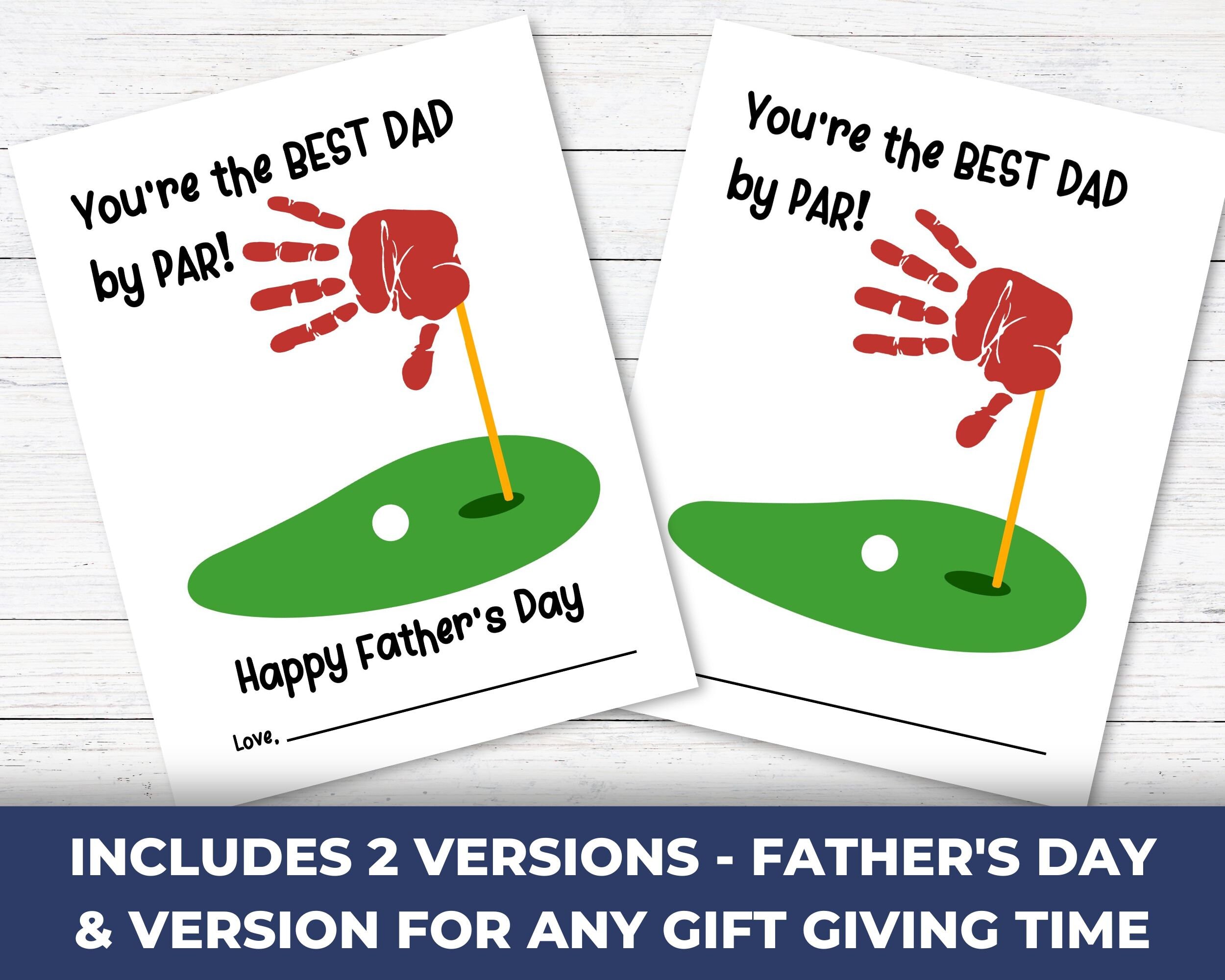 Best Dad by Par Handprint Craft, Father's Day Handprint Keepsake ...