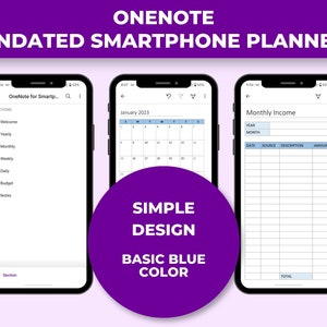 Digital Planner Onenote, Onenote Planner Undated, Onenote Digital ...