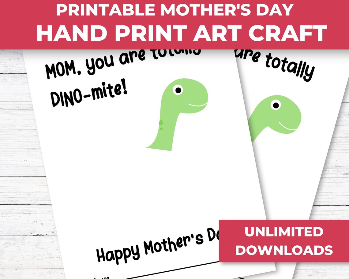 Mothers Day Crafts for Kids Printable, Preschool Gift for Mom ...
