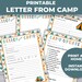 Camp Stationery Printable, Letter From Camp, Camp Letter Printable ...