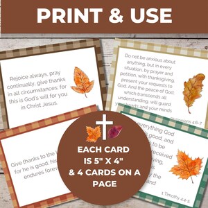Thanksgiving Scripture Cards, Thanksgiving Bible Verses, Gratitude ...