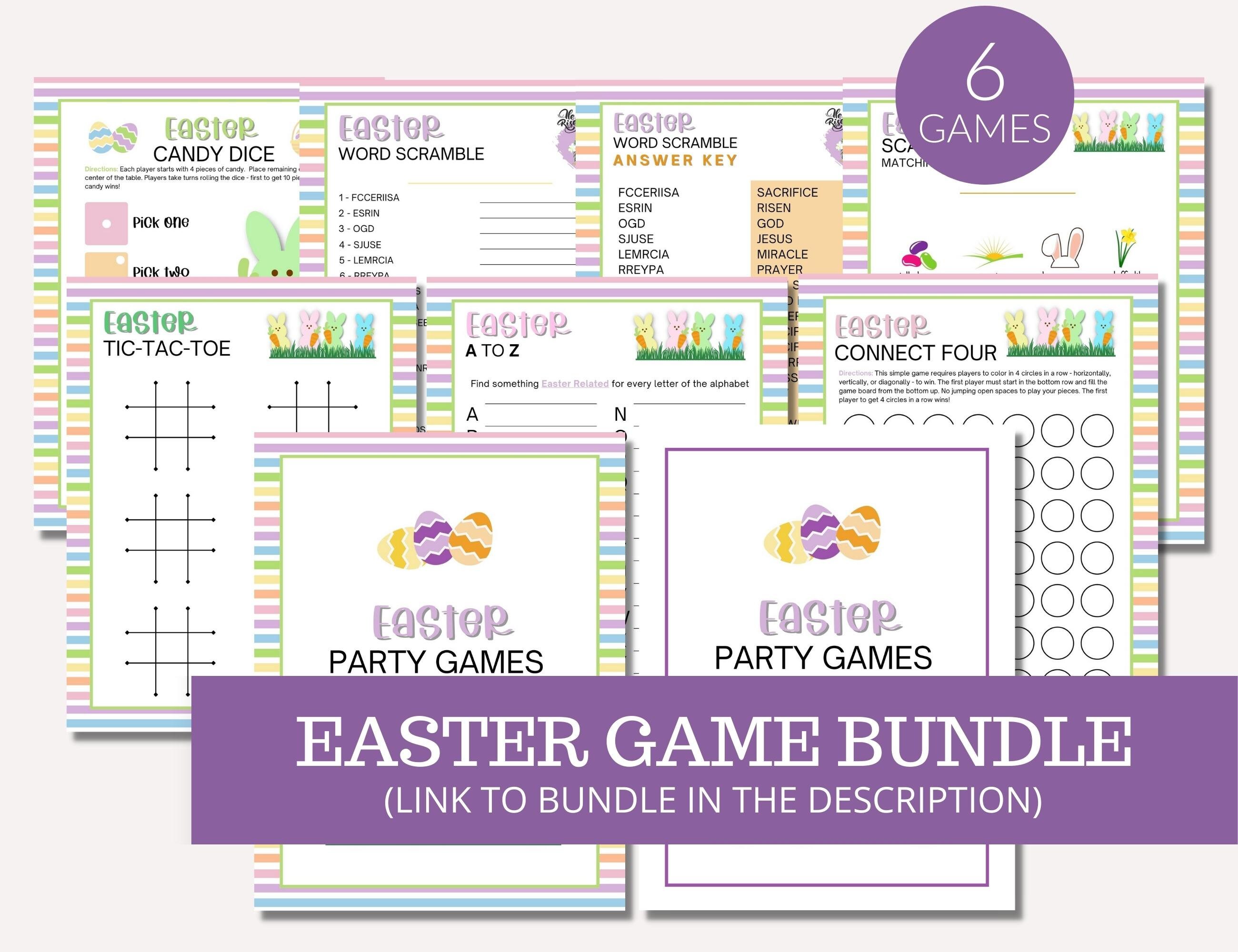Easter A to Z Game, Printable Easter Games for Kids, Classroom Activity ...
