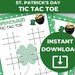 St. Patricks Tic Tac Toe Game, Printable St. Patrick's Day Game for ...