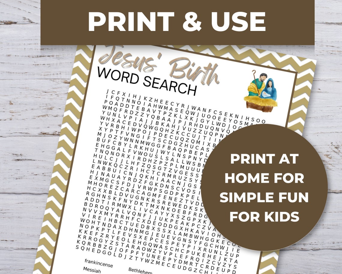 Books of the Bible Word Search Game, Printable Christian Game for Kids ...