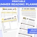 Summer Reading Challenge Printable, Summer Reading Log for Kids ...