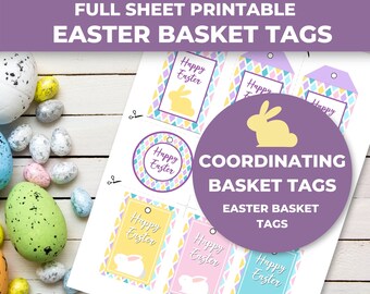 Printable Hoppy Easter Happy Easter Peeps Cards Tags Labels - Etsy