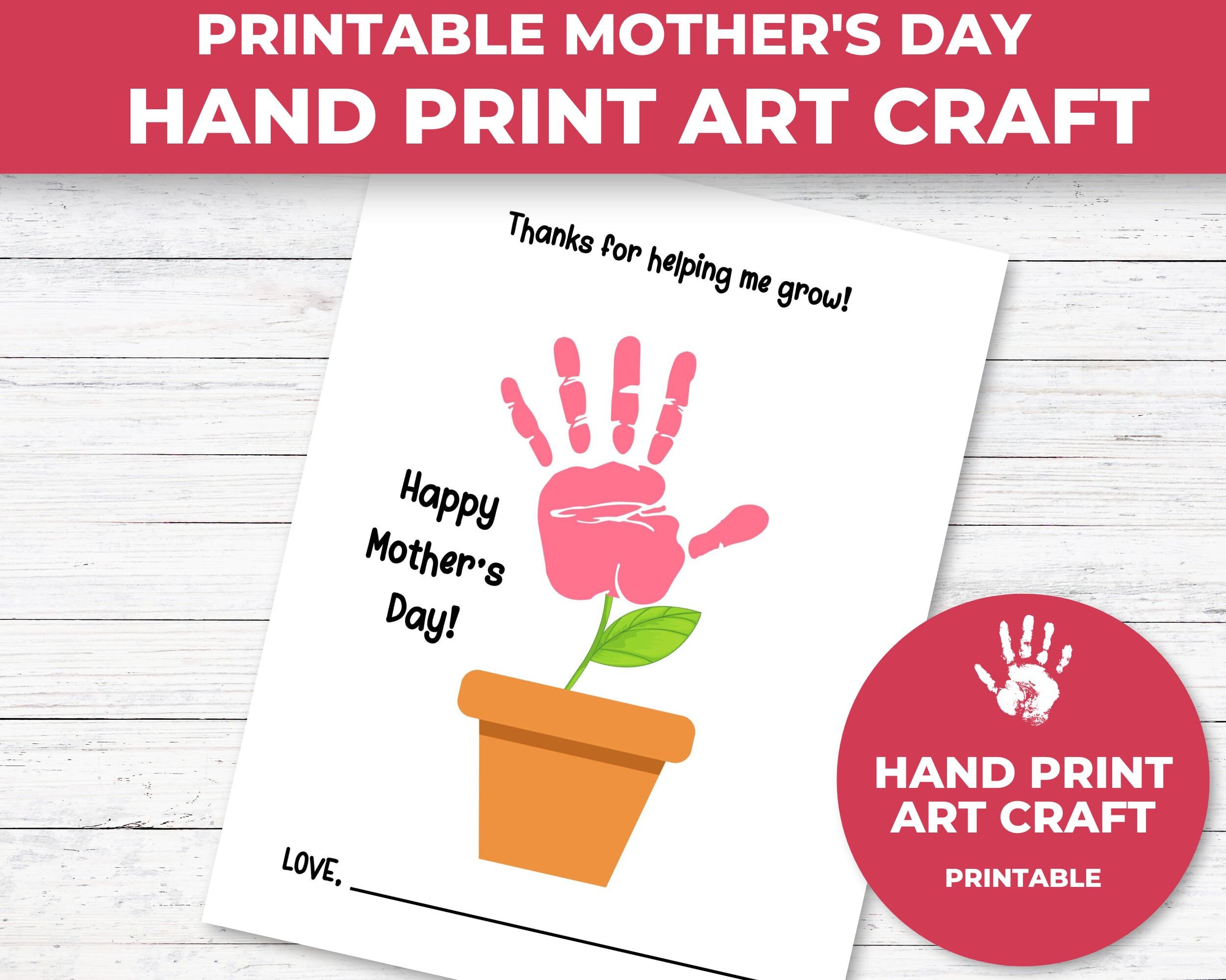 Mothers Day Crafts for Kids Printable, Preschool Gift for Mom ...