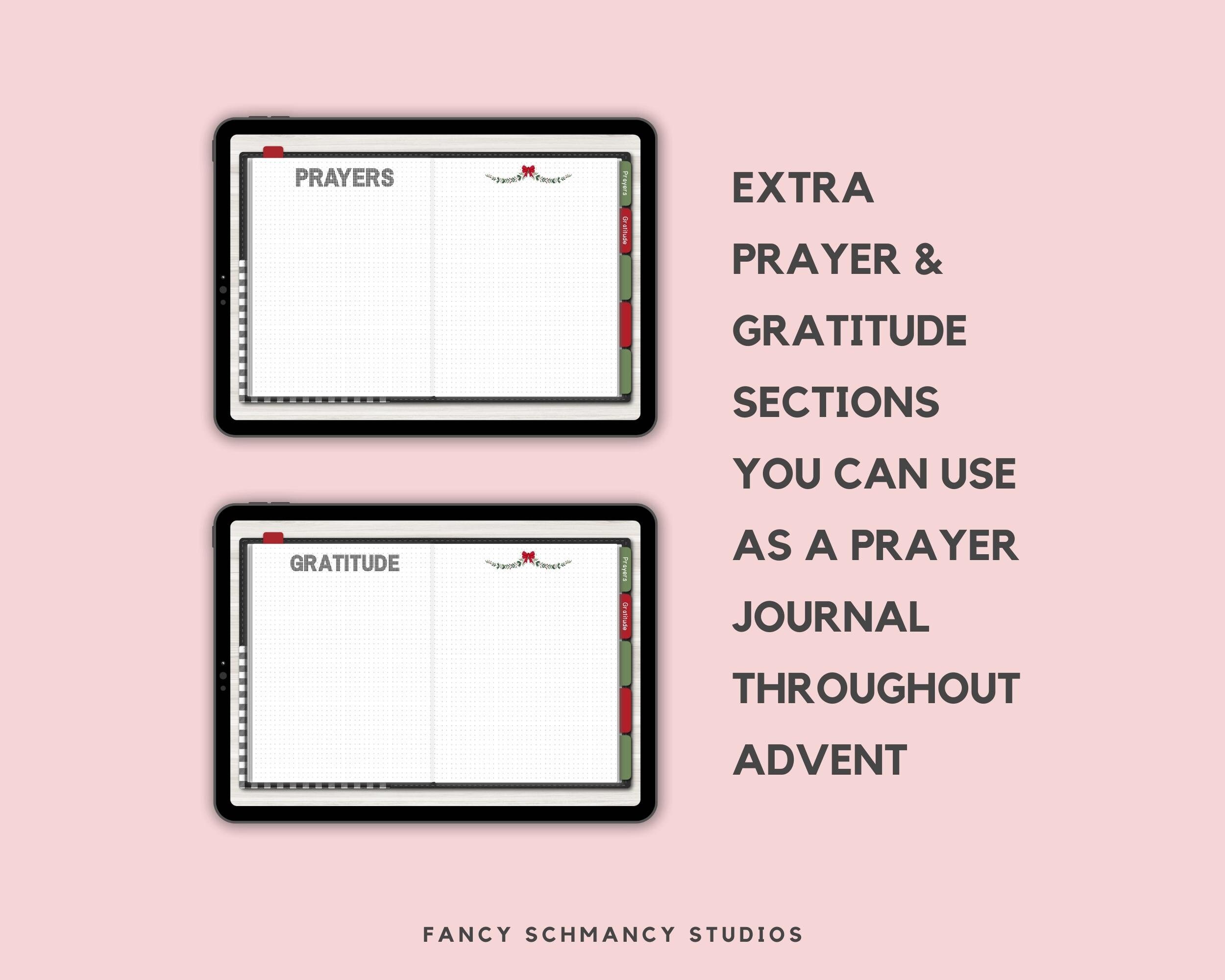 Digital Advent Prayer Journal, Scriptures Verses for Advent, Christmas ...
