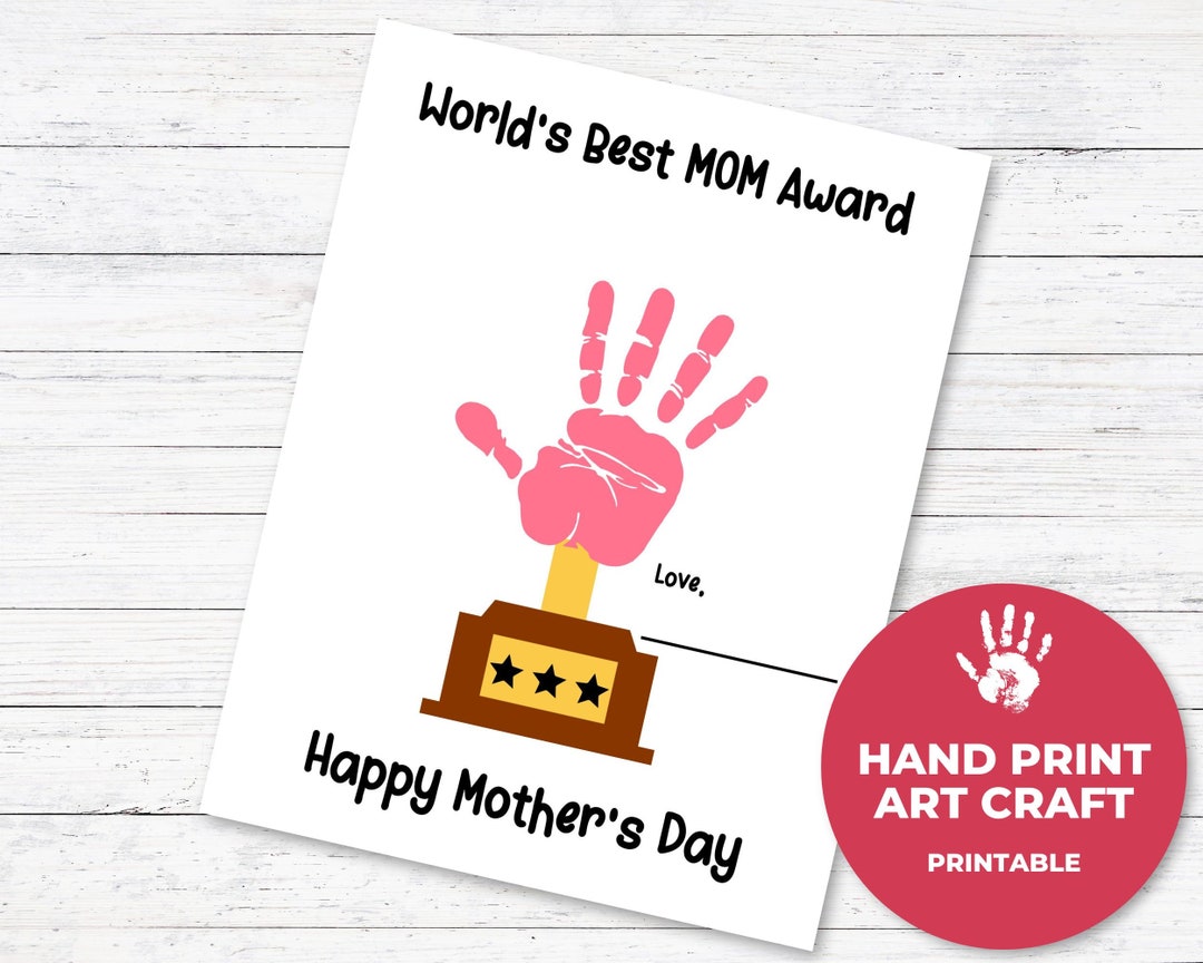 Mothers Day Crafts for Kids Printable, Preschool Gift for Mom ...