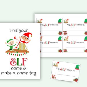 Whats Your Elf Name, Christmas Activities, What's Your Name Game ...