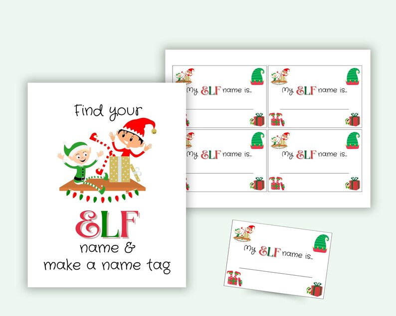 Whats Your Elf Name, Christmas Activities, What's Your Name Game ...