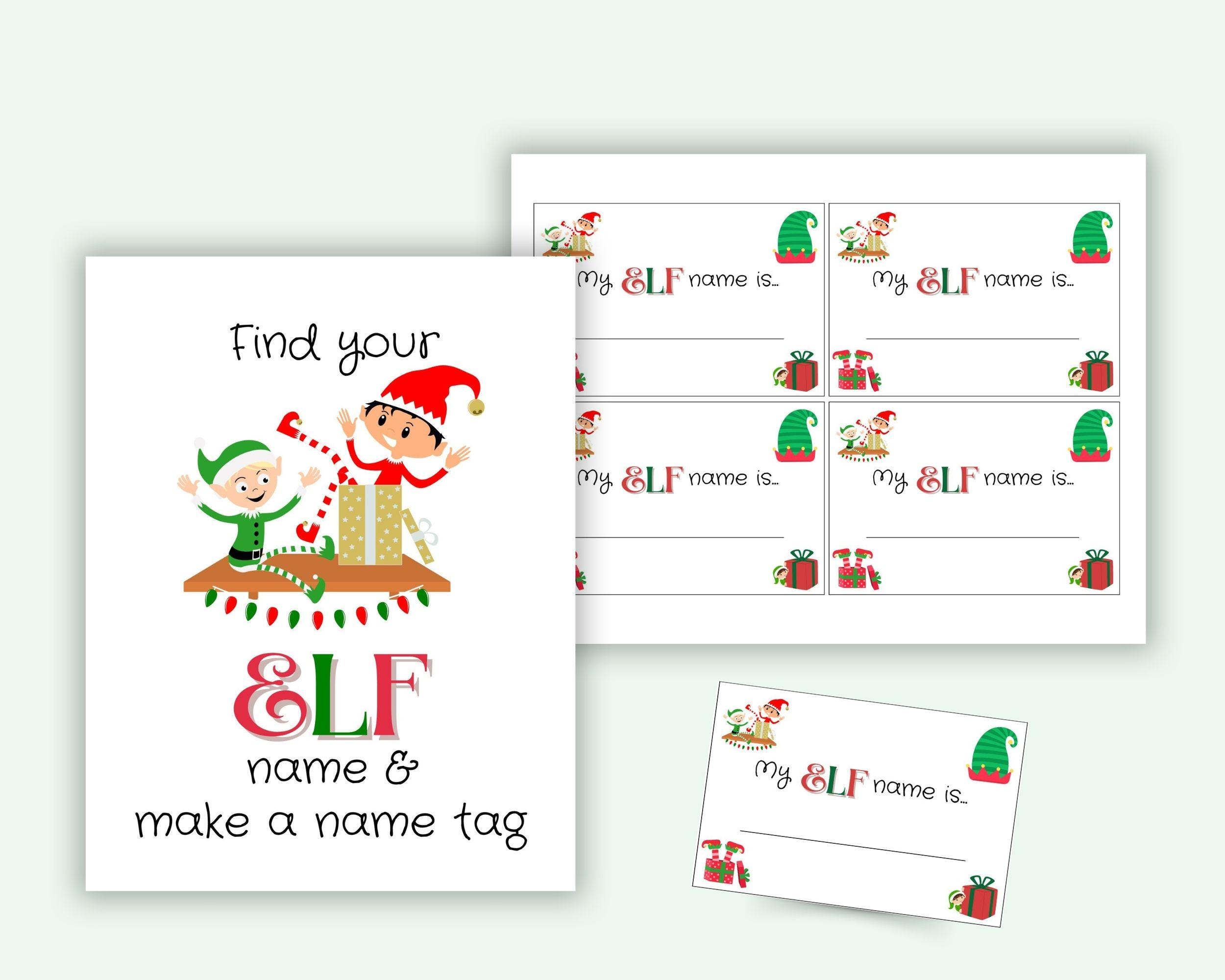 Whats Your Elf Name, Christmas Activities, What's Your Name Game ...