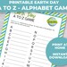 Earth Day A to Z Game, Printable Earth Day Games for Kids, Classroom ...