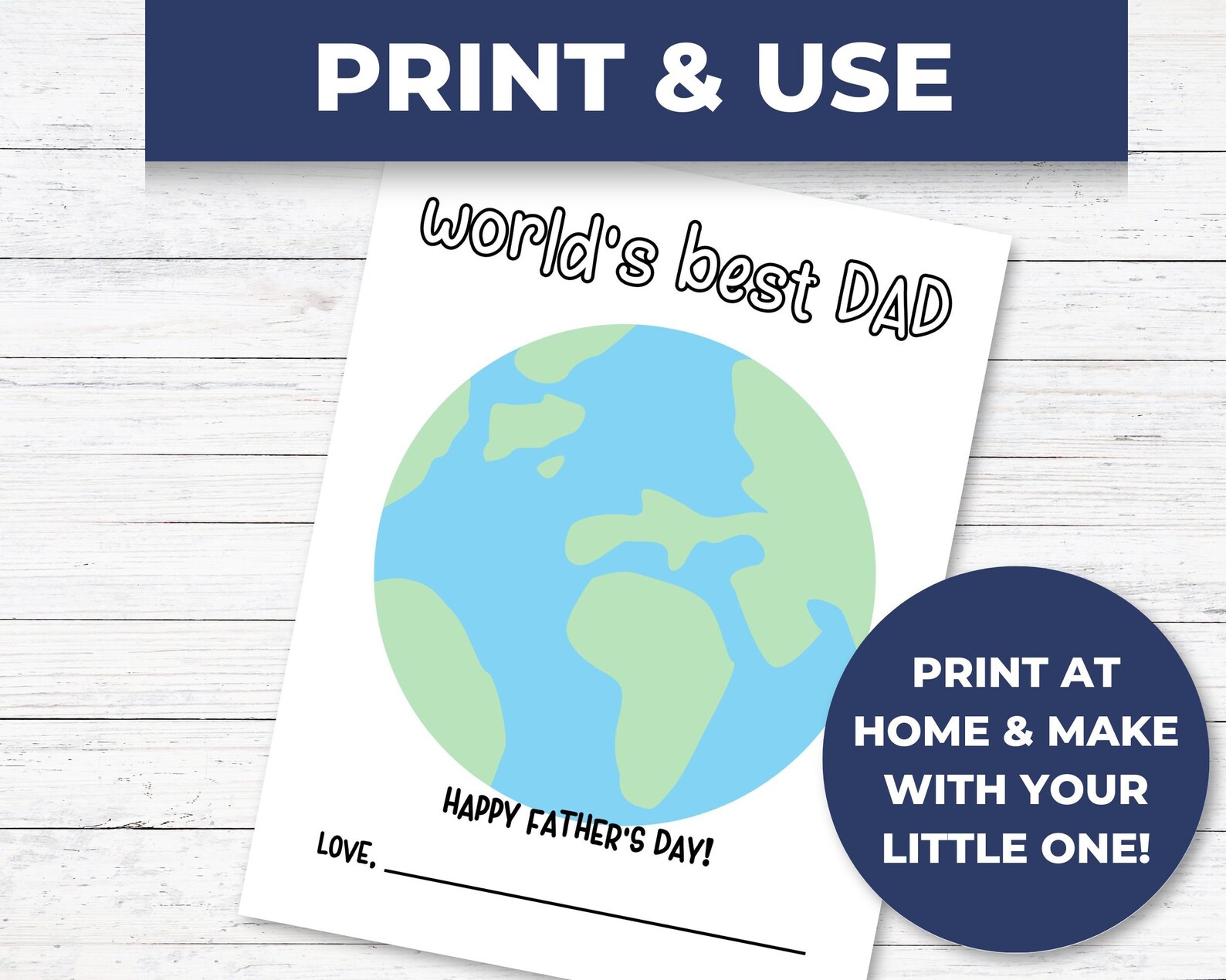 Worlds Best Dad Handprint Craft, Father's Day Handprint Keepsake ...