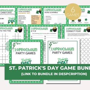 St. Patrick's Day Word Scramble, Printable St. Patrick's Day Game for ...