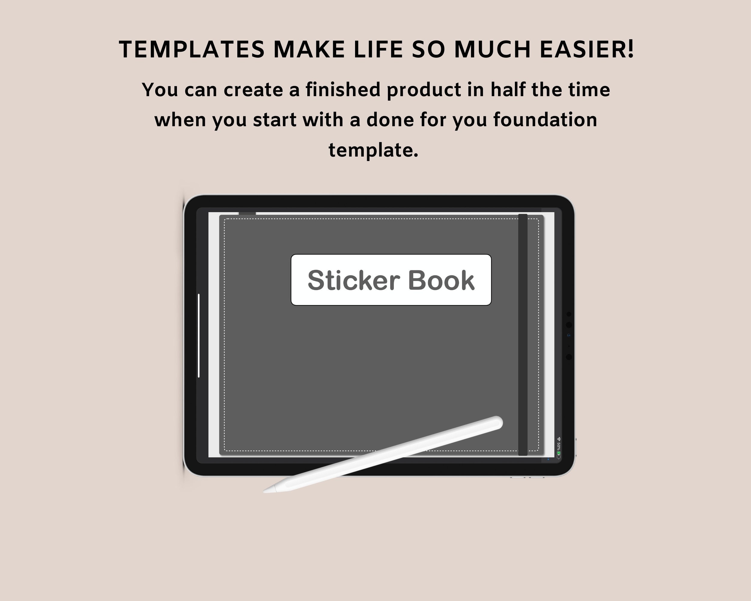 EDITABLE Digital Sticker Book Template for Keynote & - Etsy