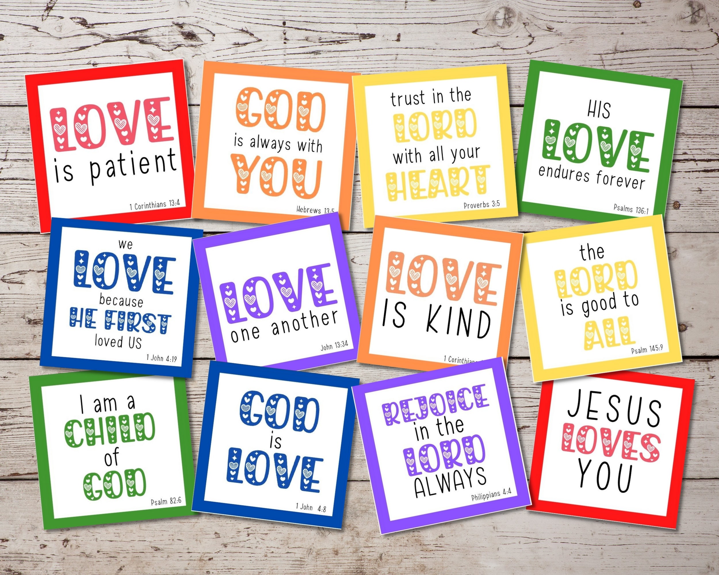 Lunch Box Notes for Kids, Printable Christian Lunch Box Notes, Bible ...