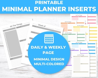 Weekly Planner Printable & Digital Rainbow to Do List - Etsy