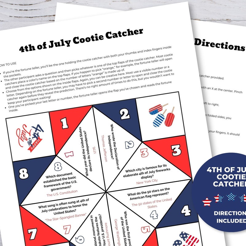 Cootie Catcher Invitation - Etsy