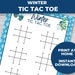 Winter Tic Tac Toe Game, Printable Winter Game for Kids, Classroom ...