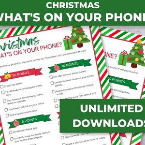 Whats on Your Phone Christmas Edition, Christmas Activities for Kids ...