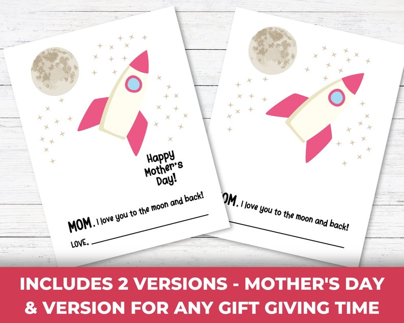 Mother's Day Handprint Craft for Kids, Love You to the Moon and Back ...