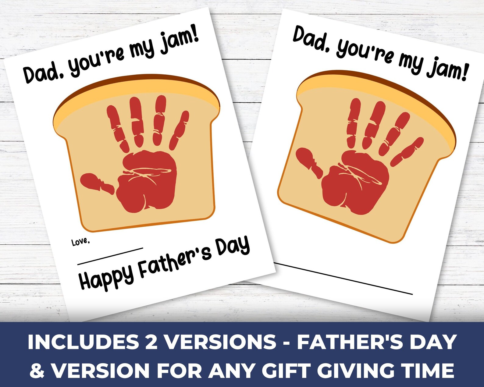 You're My Jam Handprint Craft, Father's Day Handprint Keepsake, Father ...