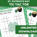 St. Patricks Tic Tac Toe Game, Printable St. Patrick's Day Game for ...
