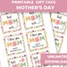 Mothers Day Gift Tags Printable, Gift Tags for Mom, Best Mom Ever Tag ...