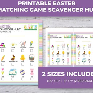Easter Scavenger Hunt, Printable Easter Kids Activity, Classroom ...