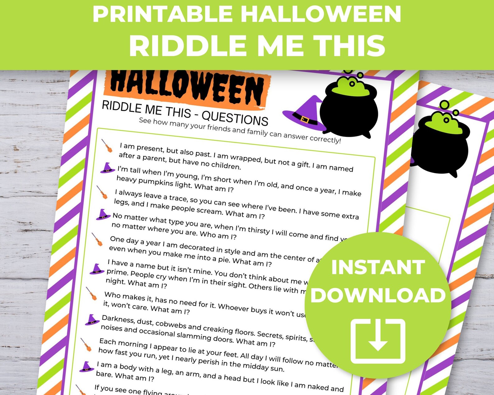 Halloween Riddle Me This, Halloween Riddles With Answers, Halloween ...