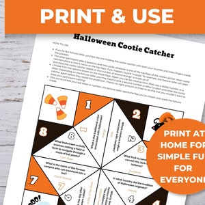 Cootie Catcher, Halloween Games, Halloween Printable, Classroom ...