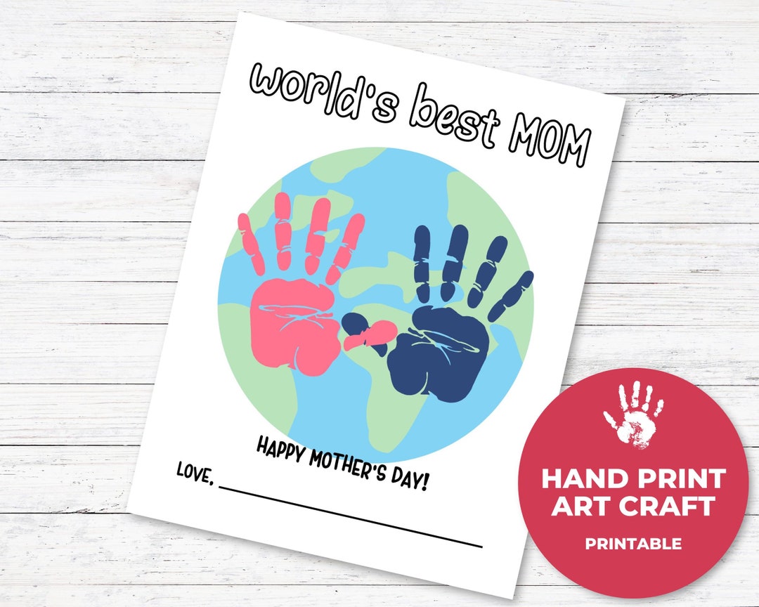 Mothers Day Crafts for Kids Printable, Preschool Gift for Mom ...