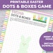 Easter Dots and Boxes, Printable Easter Game for Kids, Classroom ...