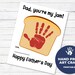 You're My Jam Handprint Craft, Father's Day Handprint Keepsake, Father ...