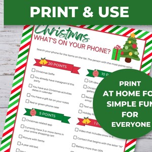Whats on Your Phone Christmas Edition, Christmas Activities for Kids ...